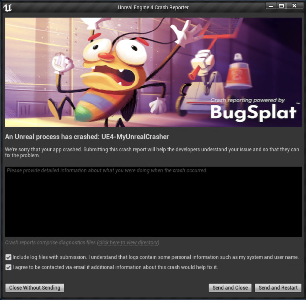 How to customize your Unreal Engine Crash Report Client | BugSplat Blog